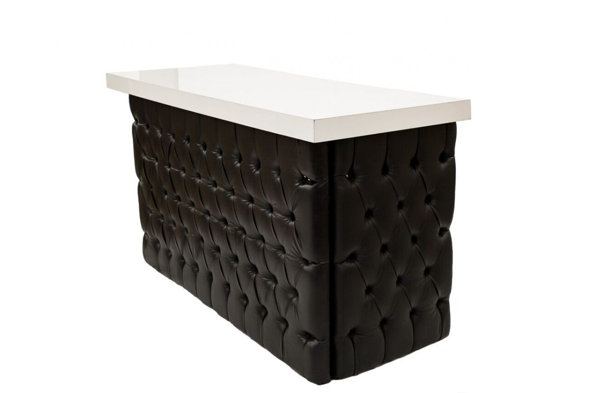 Black Tufted Bar - White Top